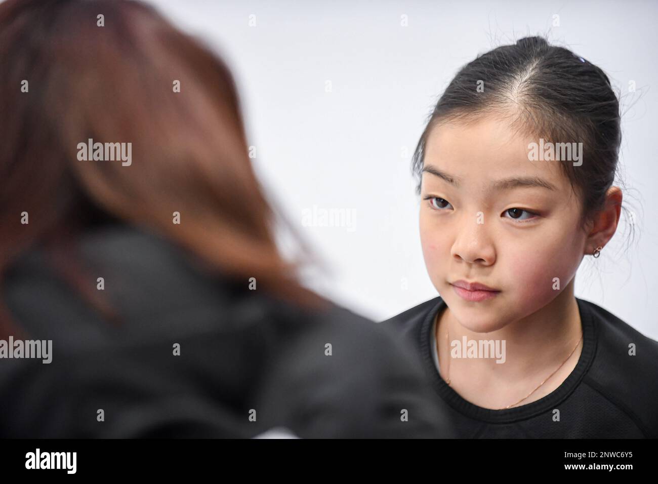 Minsol KWON (KOR), during Ladies Practice, at the ISU World Junior Figure Skating Championships ...