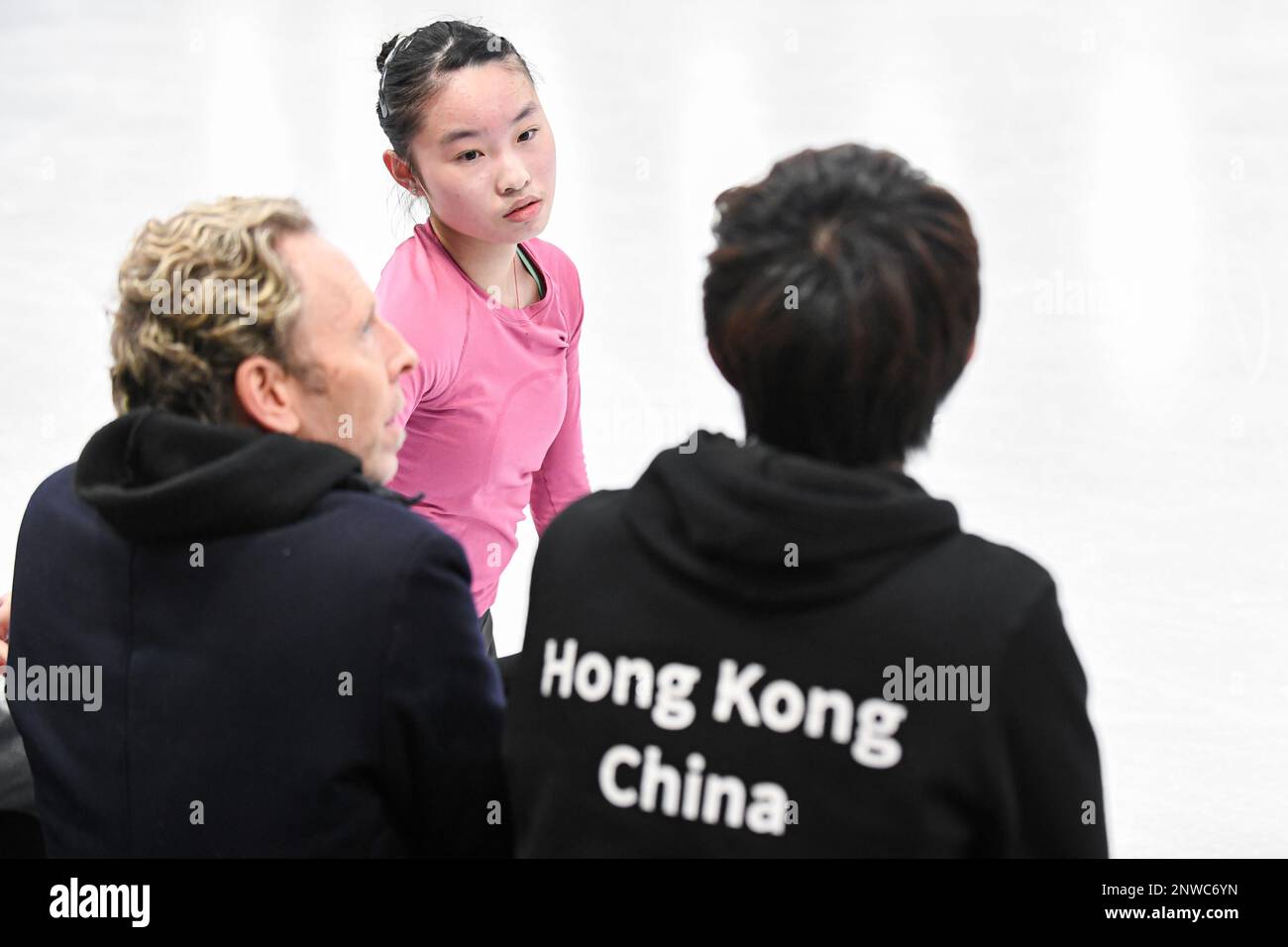 Tsz Ching CHAN (HKG), during Ladies Practice, at the ISU World Junior ...