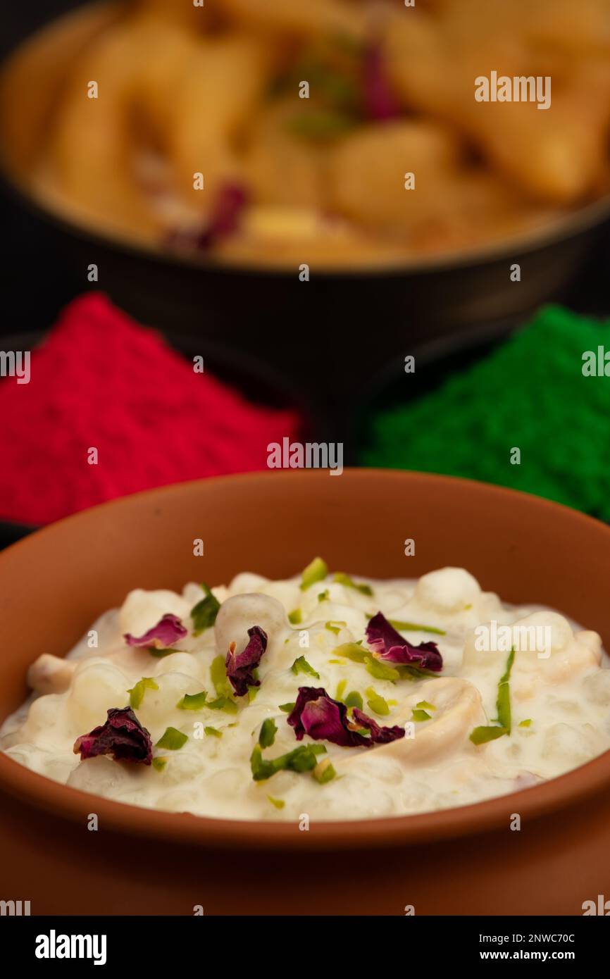 Indian Fasting Food Sabudana Kheer, Sagudana Khir Or Sago Seed Pudding ...