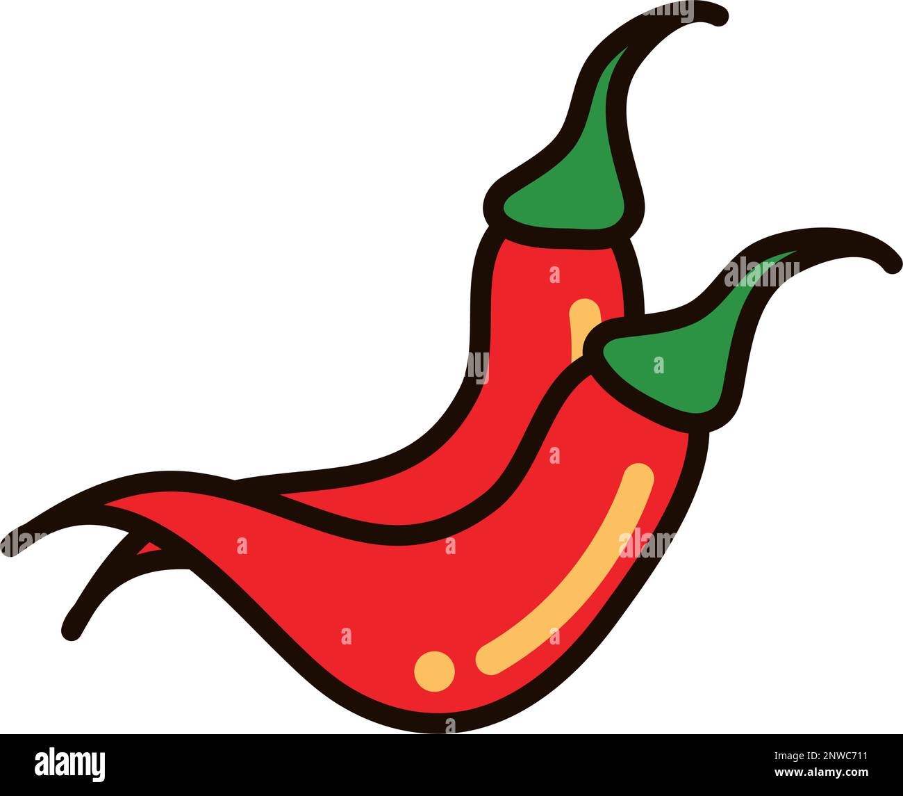 chili food icon Stock Vector Image & Art - Alamy
