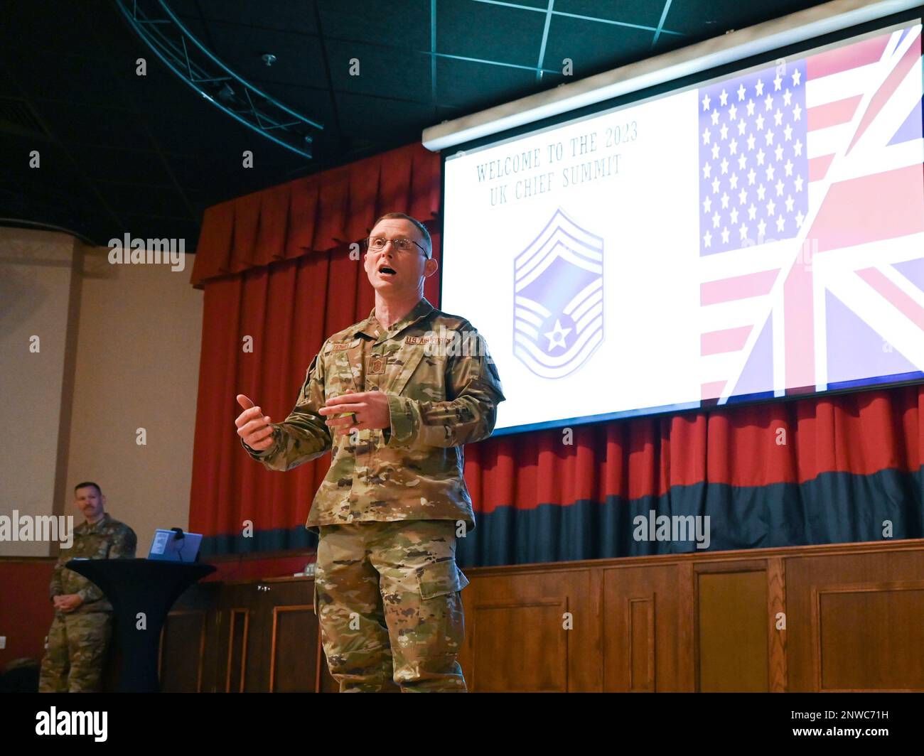 U.S. Air Force Chief Master Sgt. Joshua Tidwell, 48th Fighter Wing ...