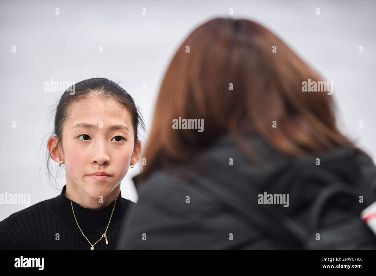 Yujae KIM (KOR), during Ladies Practice, at the ISU World Junior Figure ...