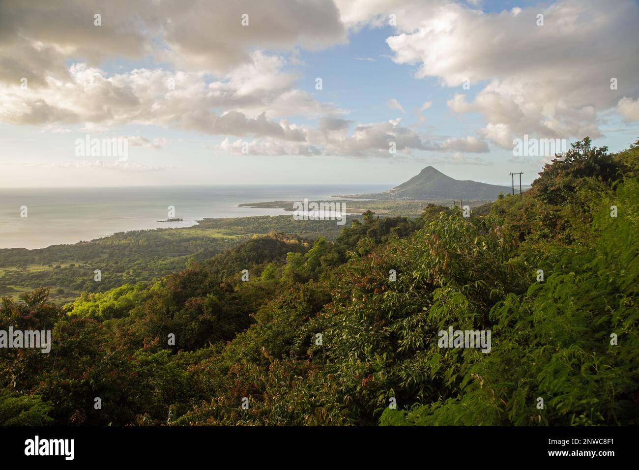 South Mauritius, Africa, February 2023, a beautiful mountainous ...