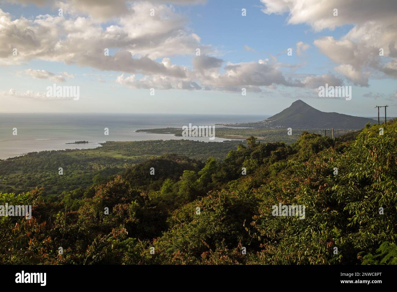South Mauritius, Africa, February 2023, a beautiful mountainous ...