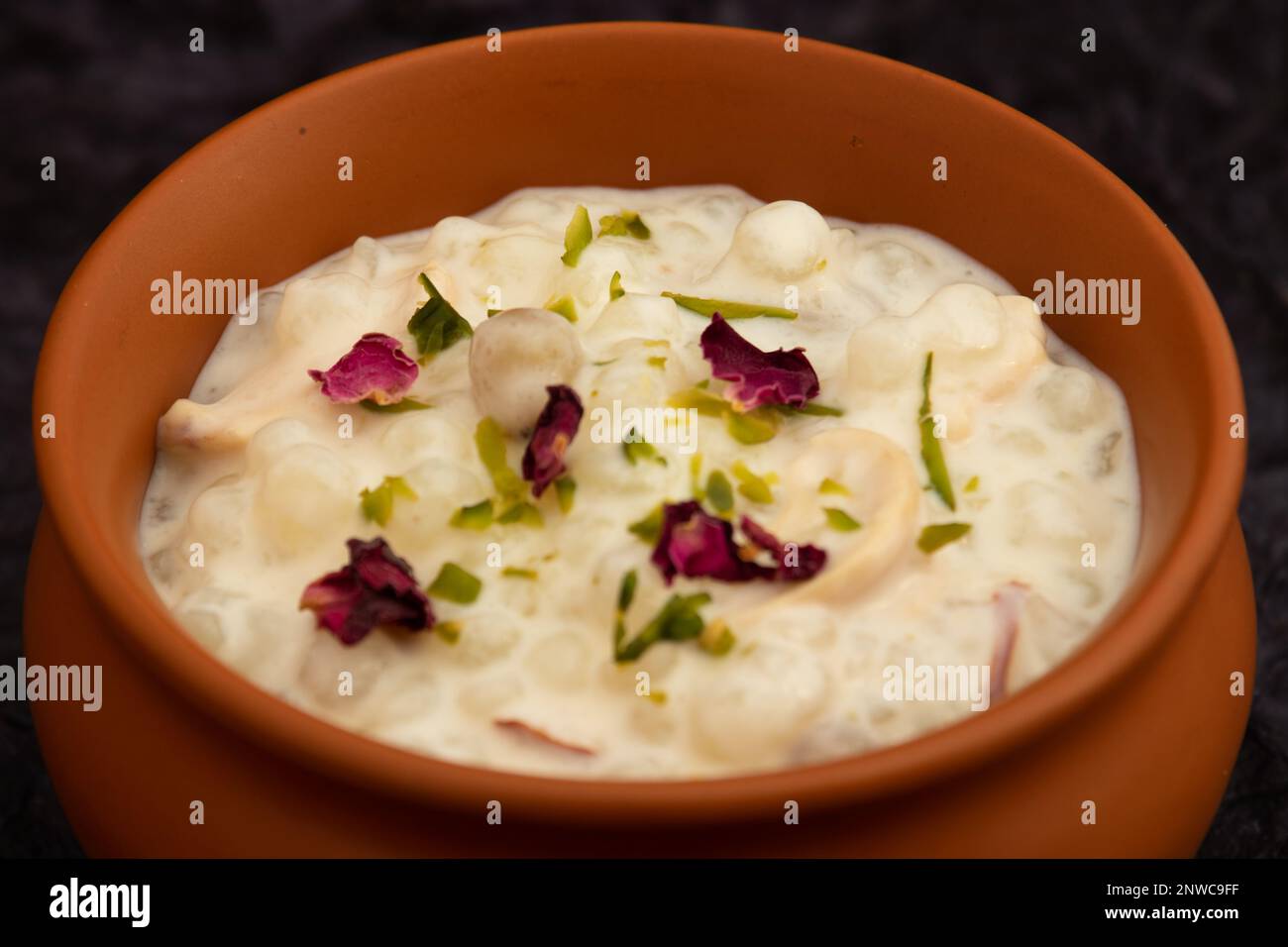 Indian Fasting Food Sabudana Kheer, Sagudana Khir Or Sago Seed Pudding ...