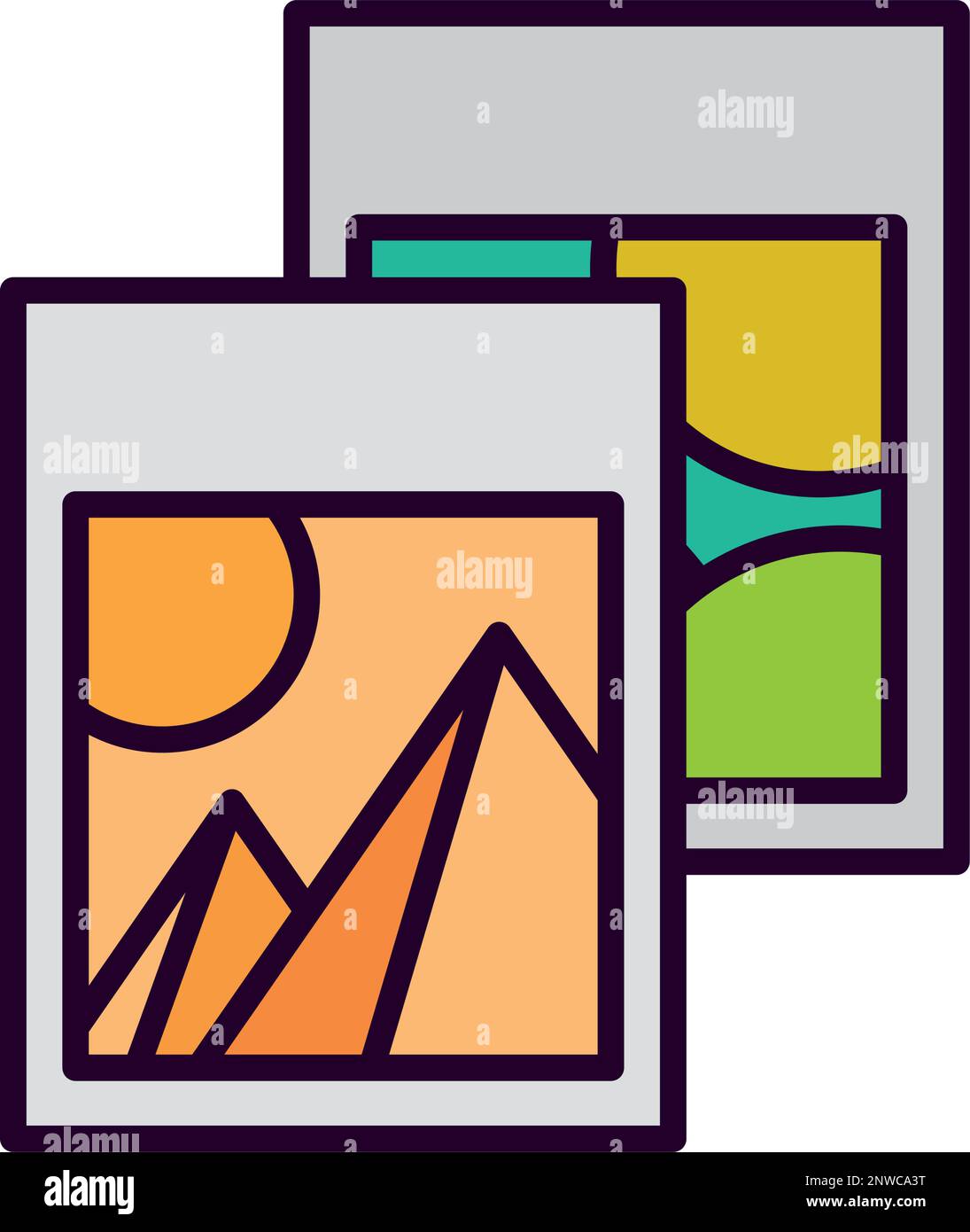 Paper landscapes Stock Vector Images - Alamy