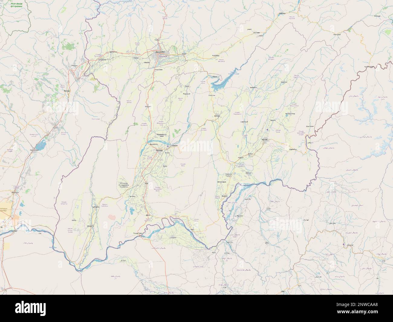 Khatlon, region of Tajikistan. Open Street Map Stock Photo - Alamy