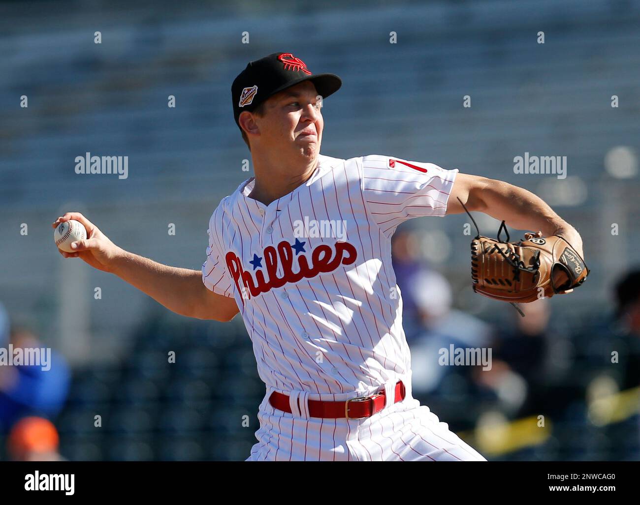 Philadelpha Phillies pitcher Seth McGarry during a MLB Fall League ...