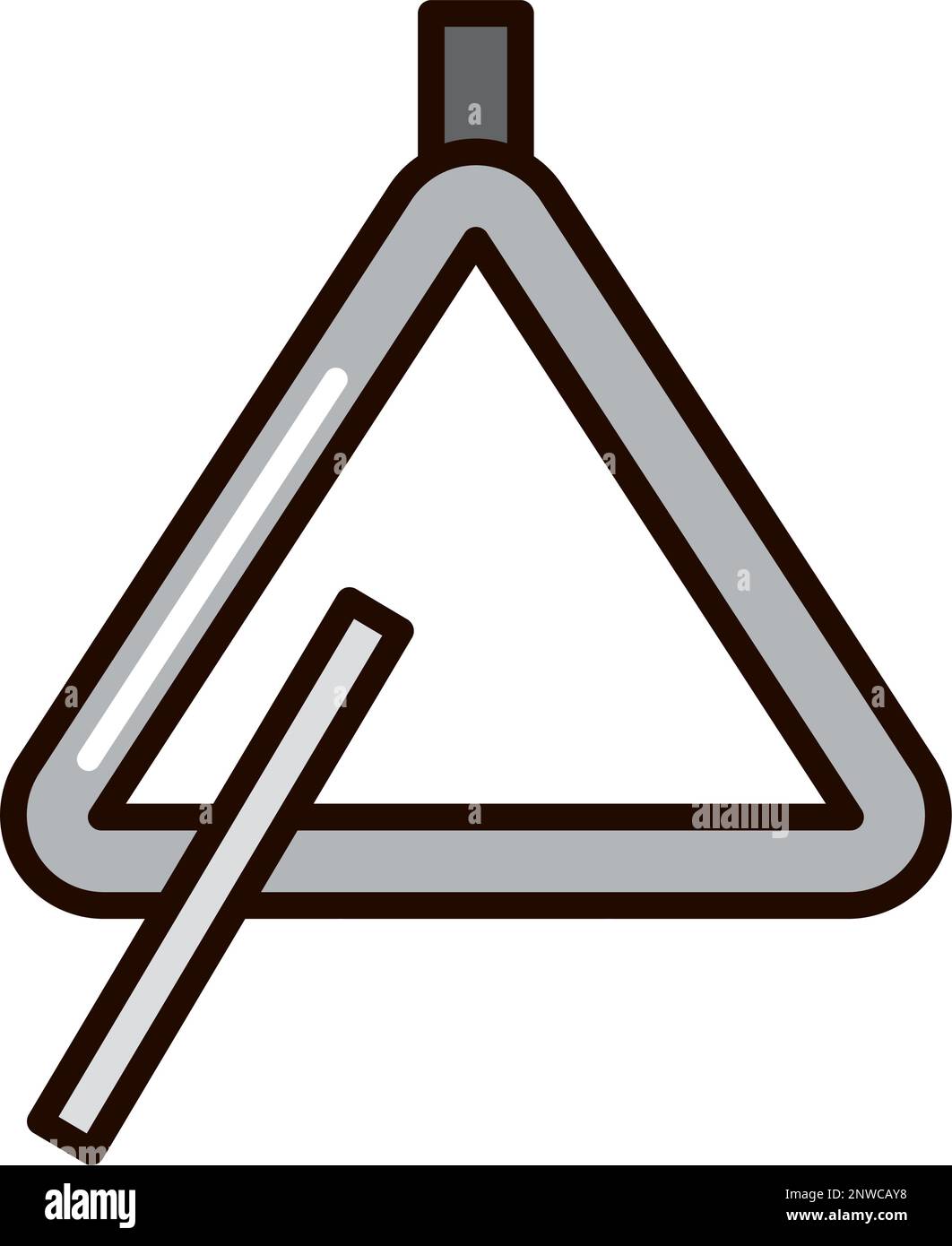 triangle musical instrument Stock Vector Image & Art - Alamy