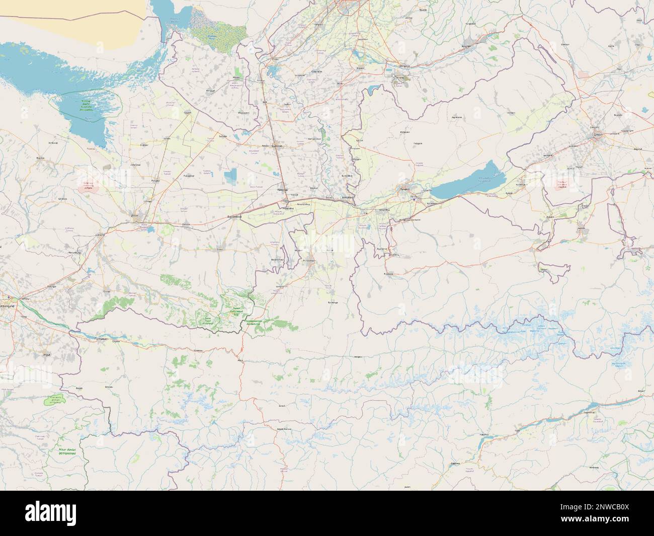 Sughd, region of Tajikistan. Open Street Map Stock Photo - Alamy