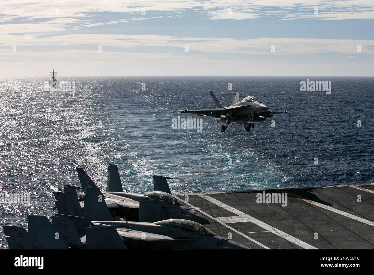 230201-N-AT895-2070 SOUTH CHINA SEA (Feb. 1, 2023) An F/A-18F Super ...