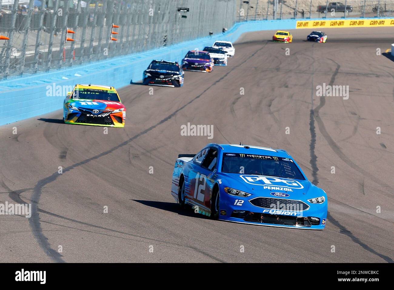 Ryan Blaney, Team Penske, Ford Fusion PPG during the Monster Energy ...