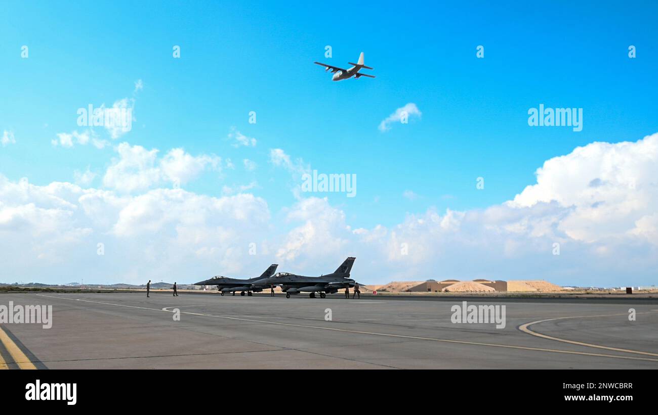 U.S. Air Force F-16 Fighting Falcon aircraft assigned to the 77th ...