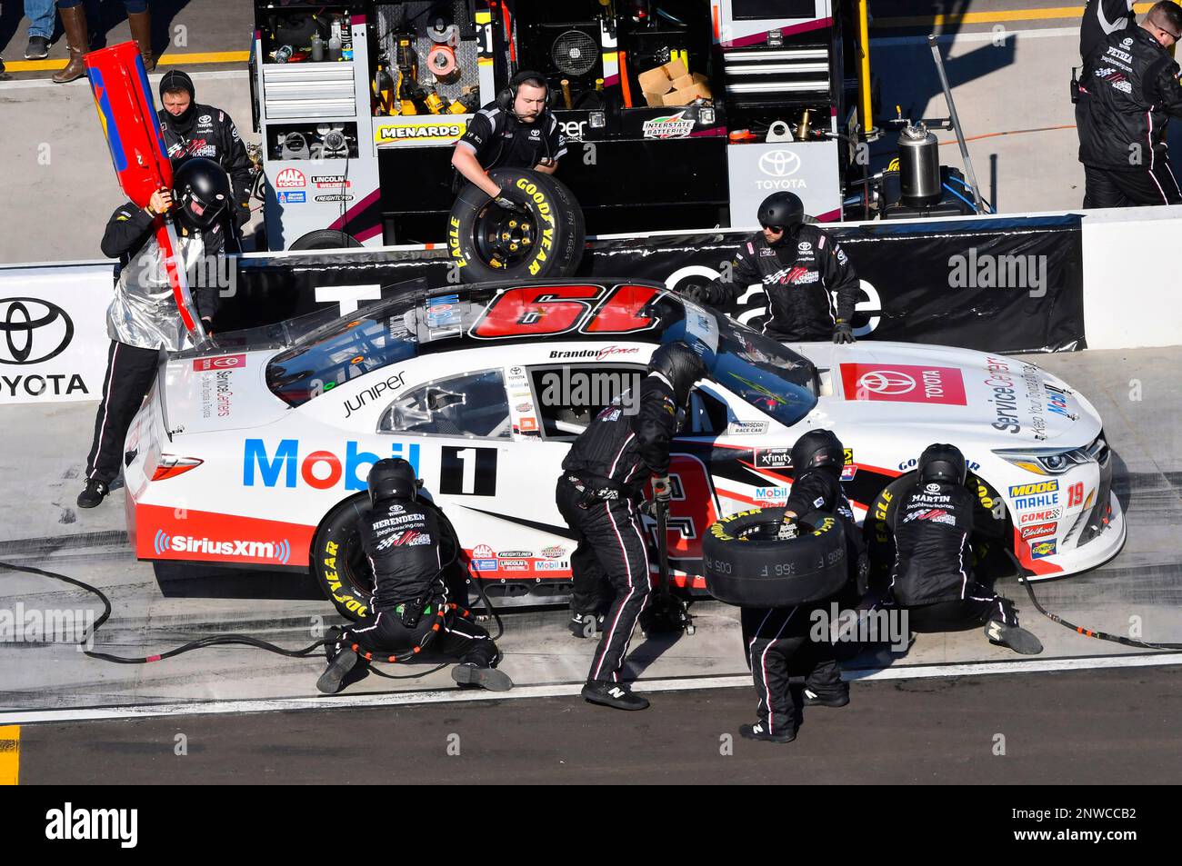 #19: Brandon Jones, Joe Gibbs Racing, Toyota Camry Toyota Service ...