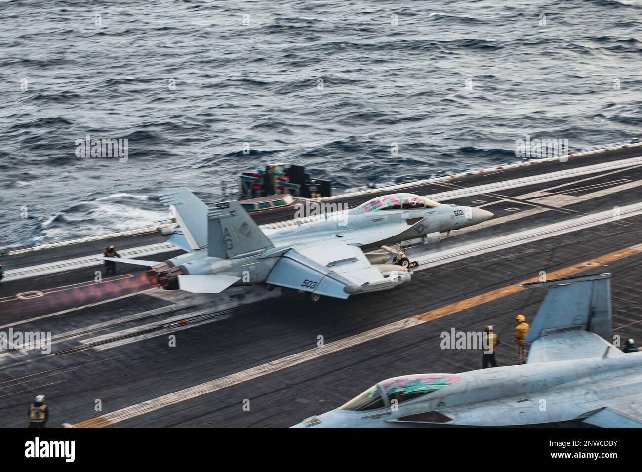230116-N-UI066-1100 ADRIATIC SEA (Jan. 16, 2023) An E/A-18 G Growler ...