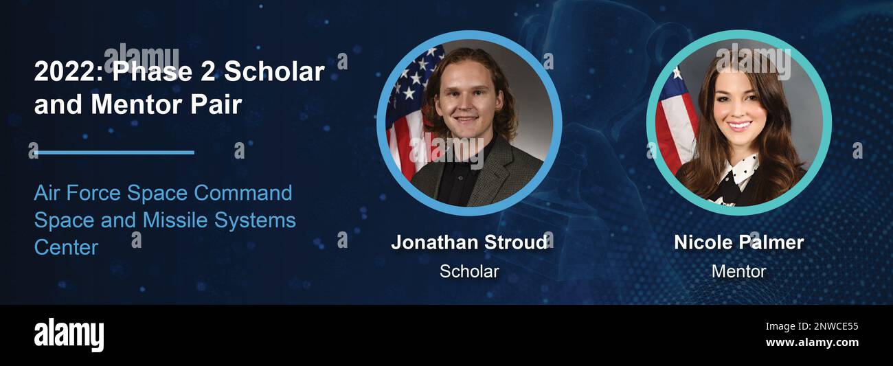 Mr. Jonathan Stroud and Mentor Ms. Nicole Palmer Stock Photo - Alamy
