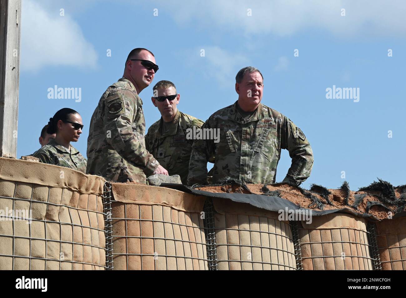 U.S. Air Force General James Hecker, right, U.S. Air Forces in Europe ...