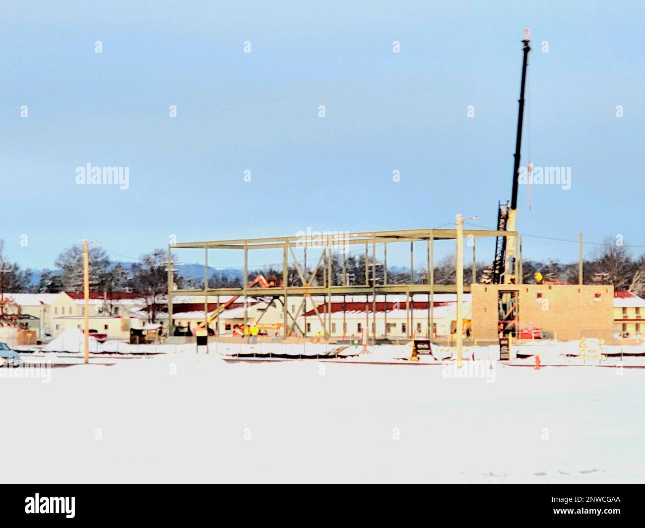 The construction area for a future transient training brigade ...