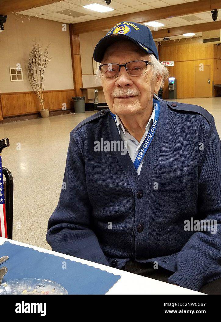 James Rasmussen poses for a picture at the 8th Air Force Historical ...