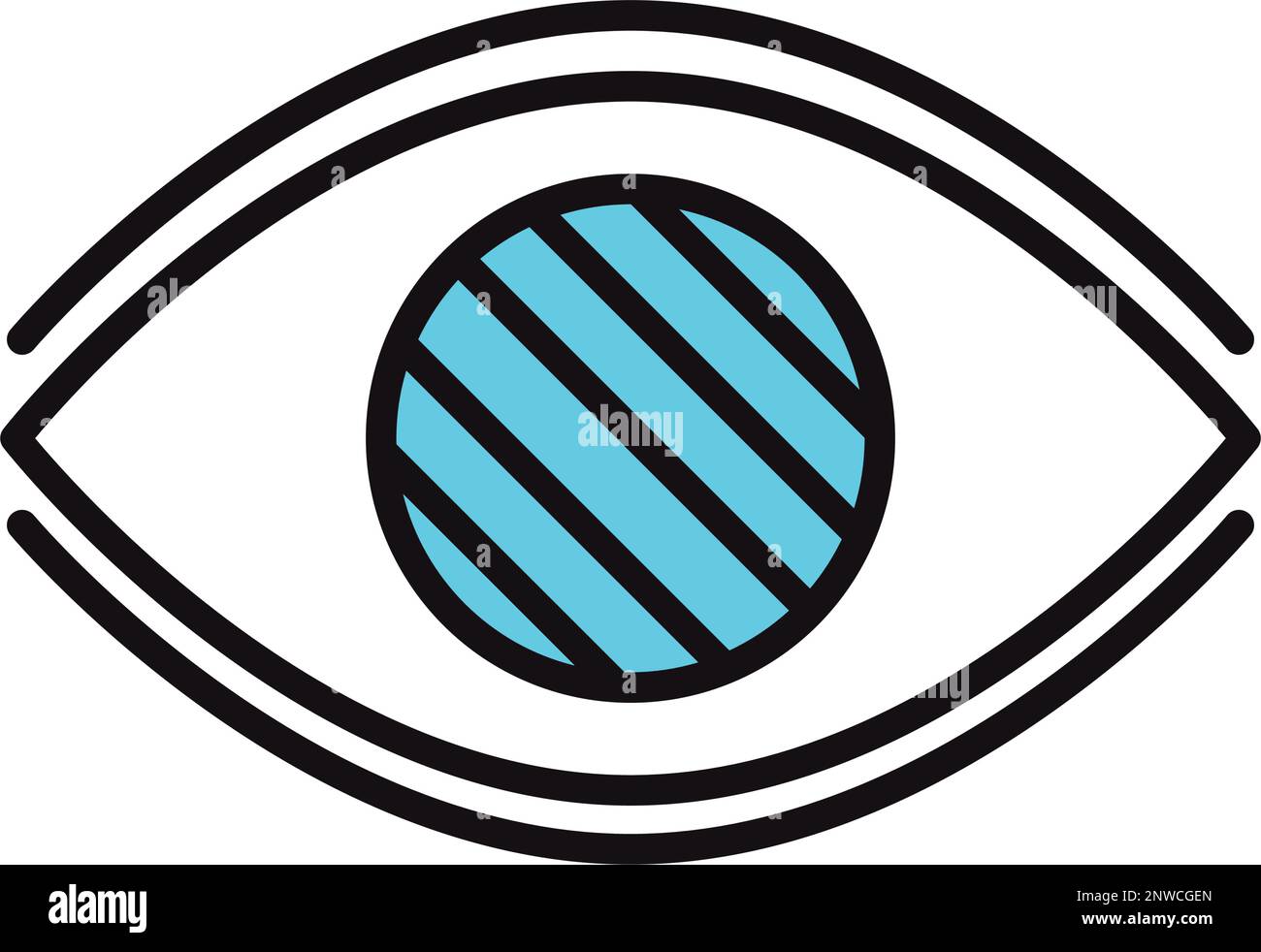 eye with cataracts Stock Vector Image & Art - Alamy
