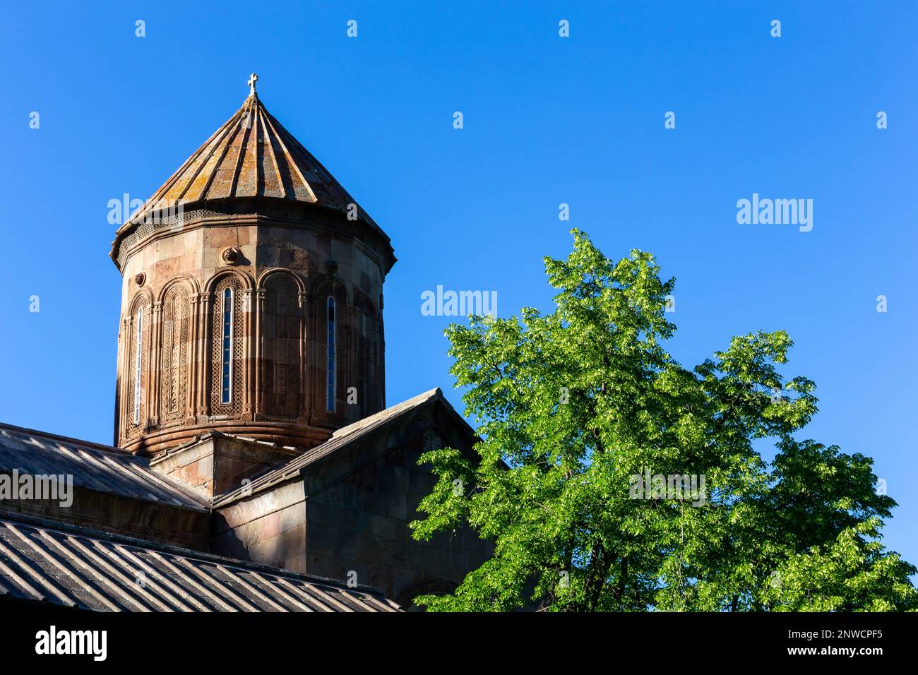 Sapara Monastery bell tower, orthodox church building facade made of ...