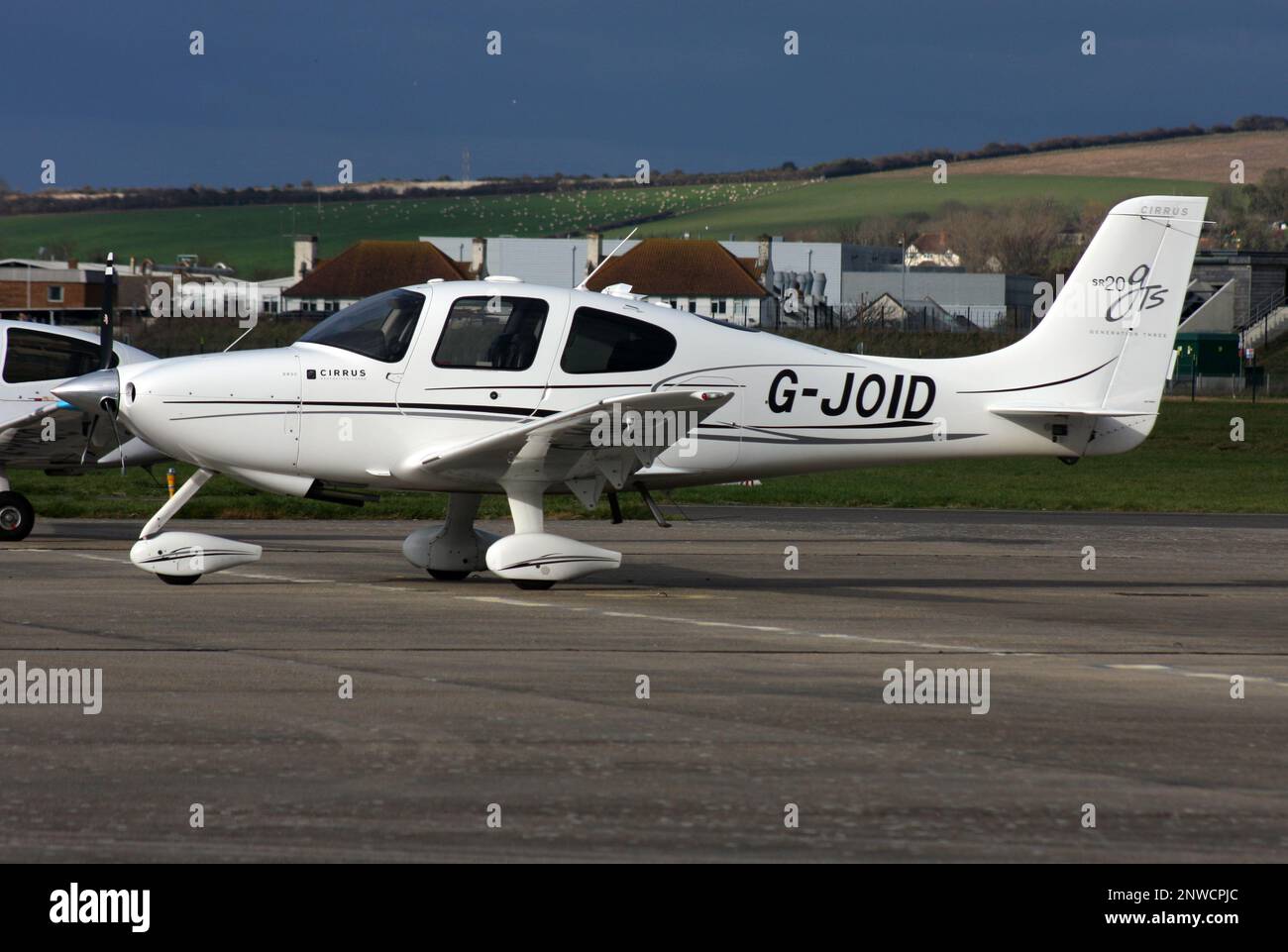 A Cirrus SR20-G3 GTS light aircraft on the ramp at Brighton City ...