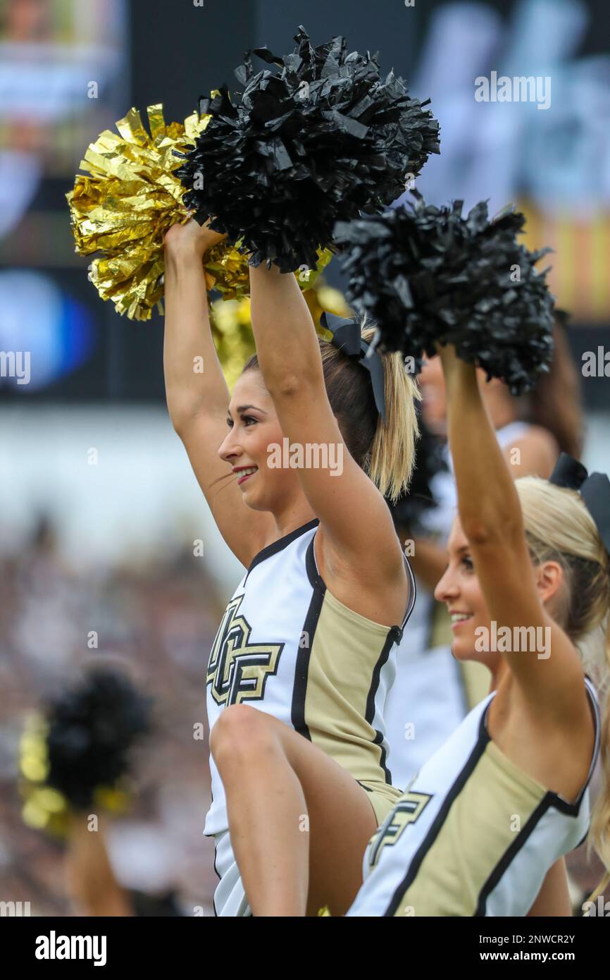 ORLANDO, FL - NOVEMBER 10: UCF cheerleaders perform during the football ...