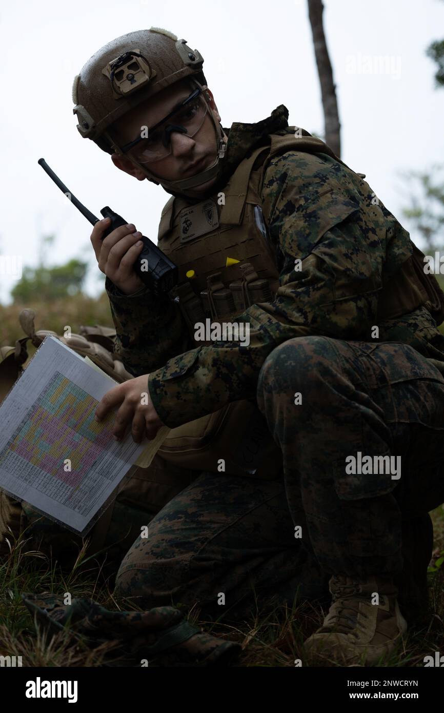 U.S. Marine Corps Lance Cpl. Steven Clark, an anti-tank missile gunner ...