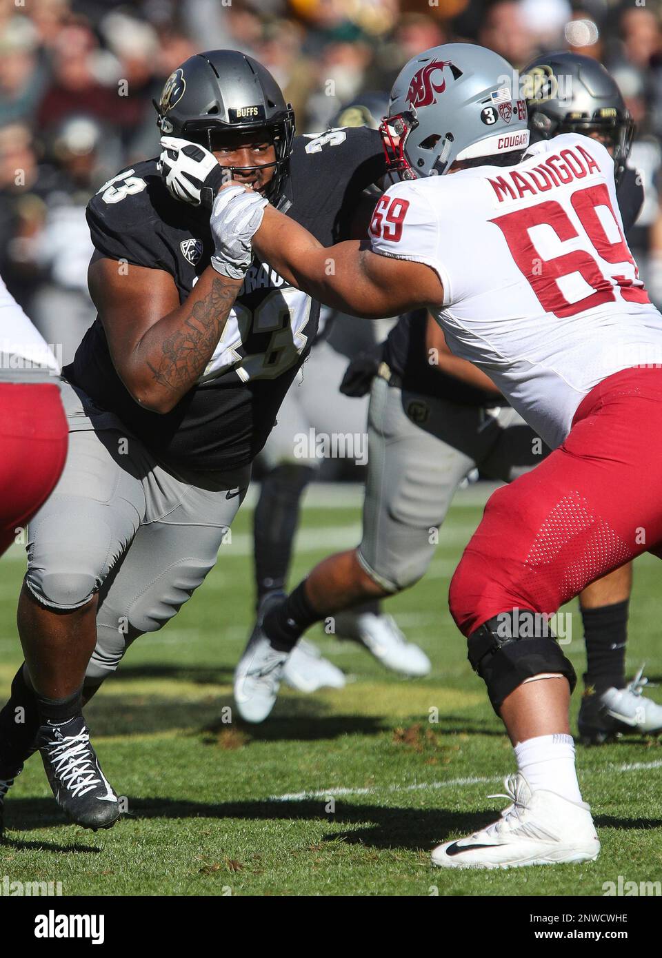 November 10, 2018: Washington State's Frederick Mauigoa blocks Colorado ...