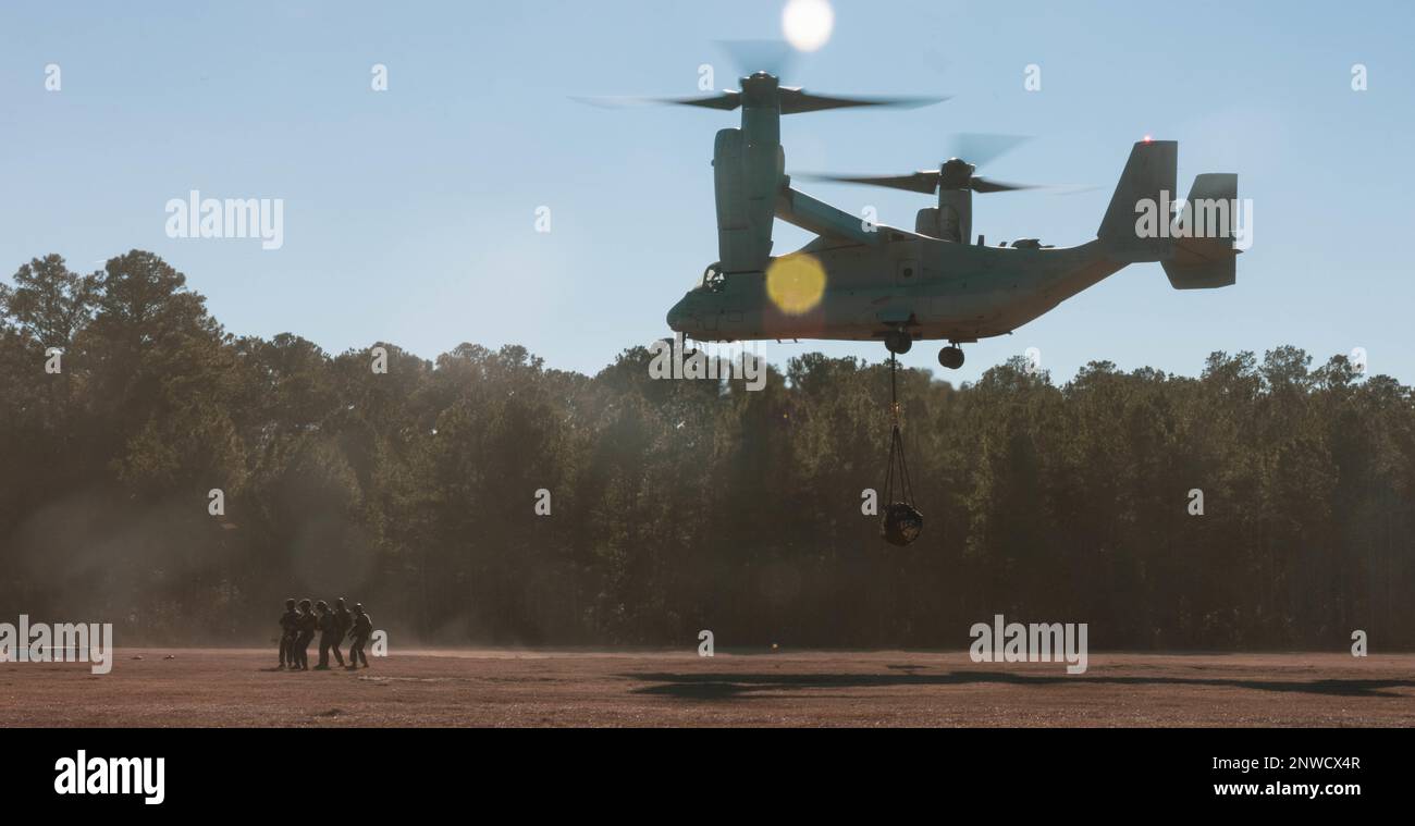 U.S. Marines with Combat Logistics Battalion 22, 26th Marine Expeditionary Unit (MEU), prepare ...