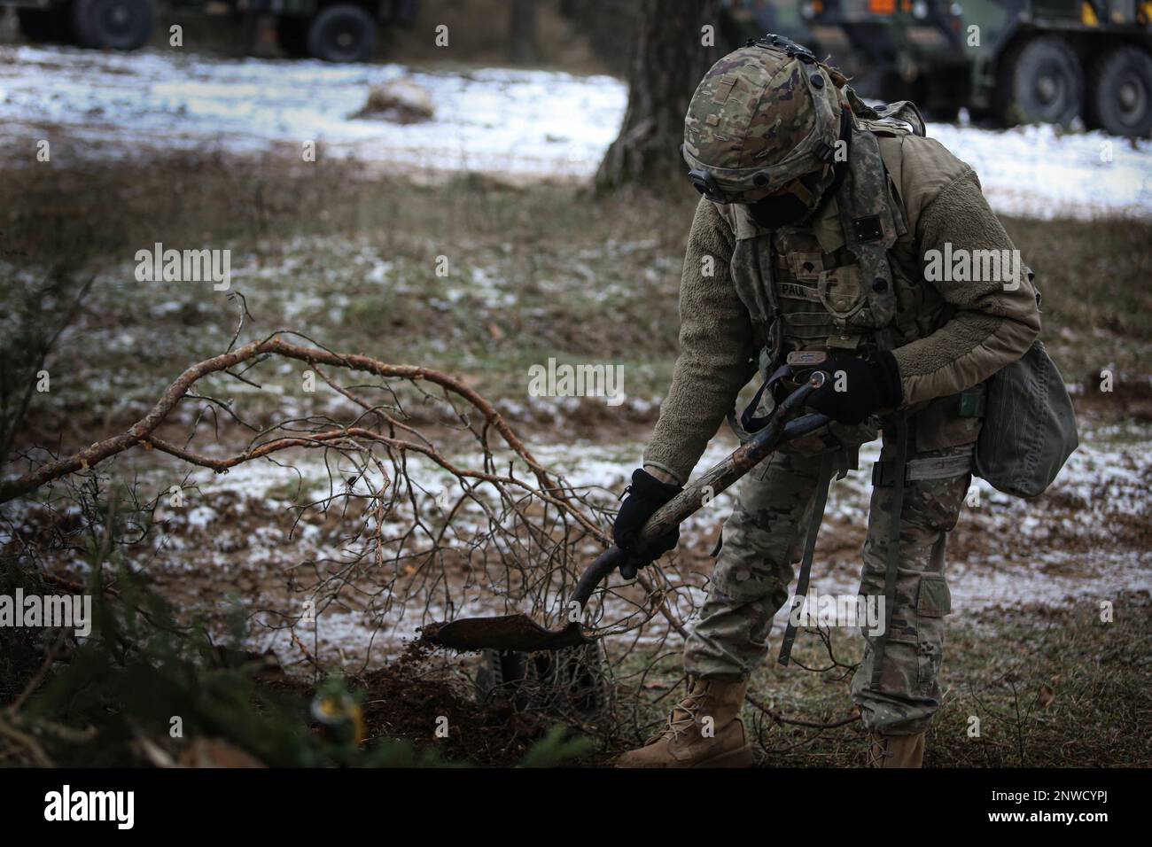 U.S. Army Spc. Kaitlyn Paul, assigned to the 2nd Cavalry Regiment (2CR ...