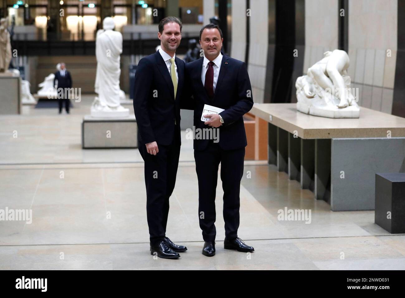 Luxembourg's Prime Minister Xavier Bettel, right, and his husband ...