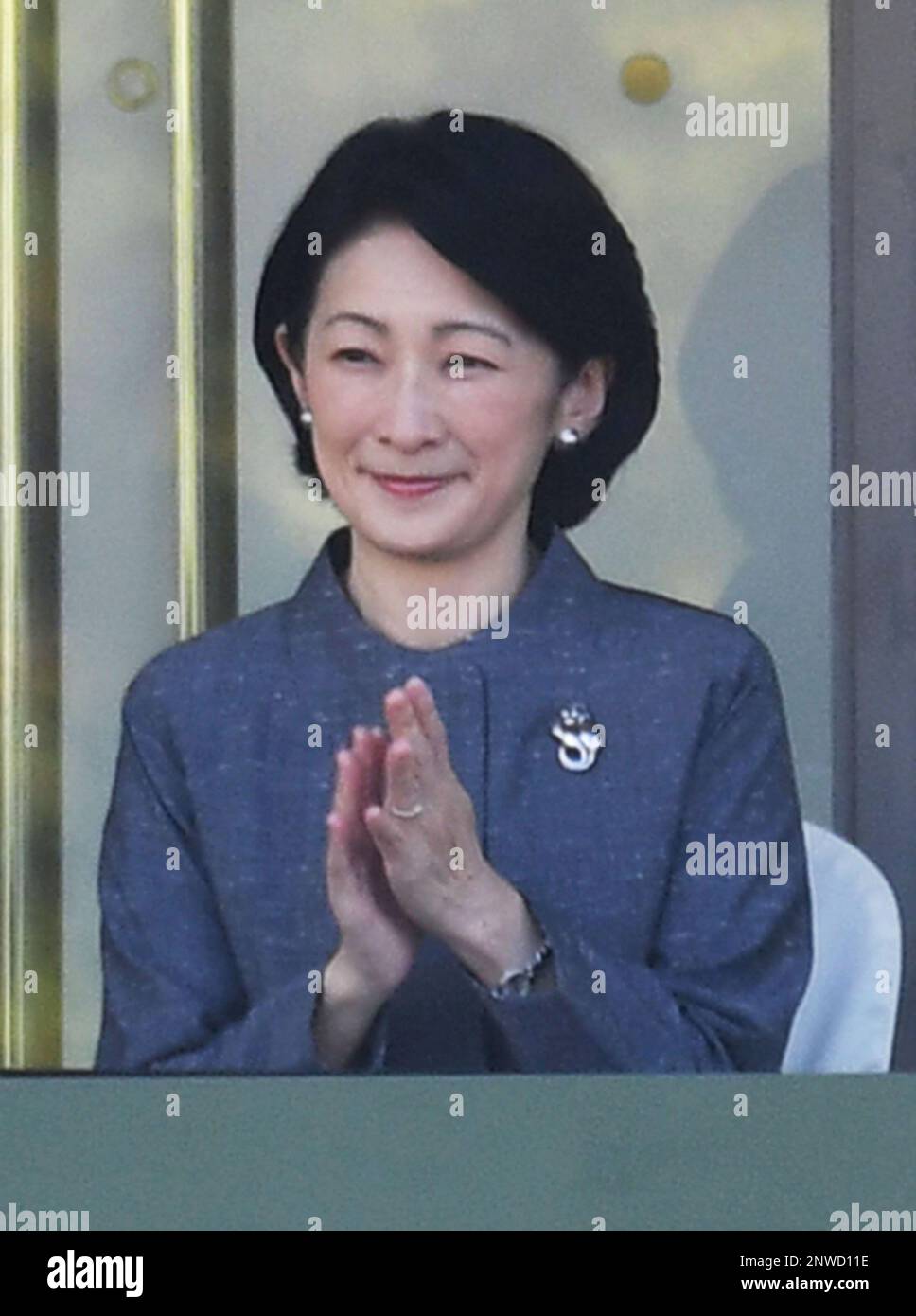 Japan's Princess Kiko watches All Japan Ladies Tennis Tournament match ...