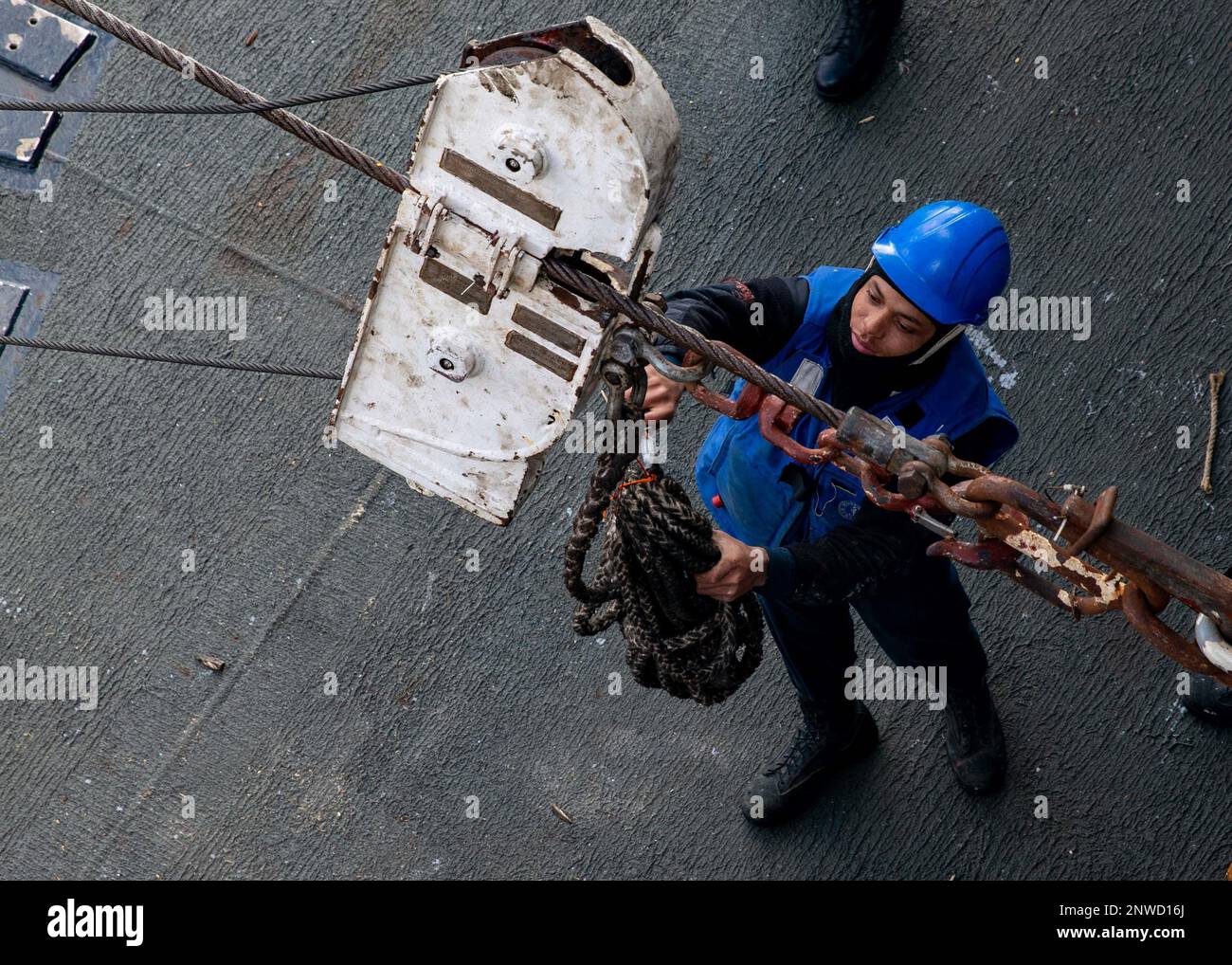 230123-N-TC847-1054 MEDITERRANEAN SEA (Jan. 23, 2023) Seaman Amari ...