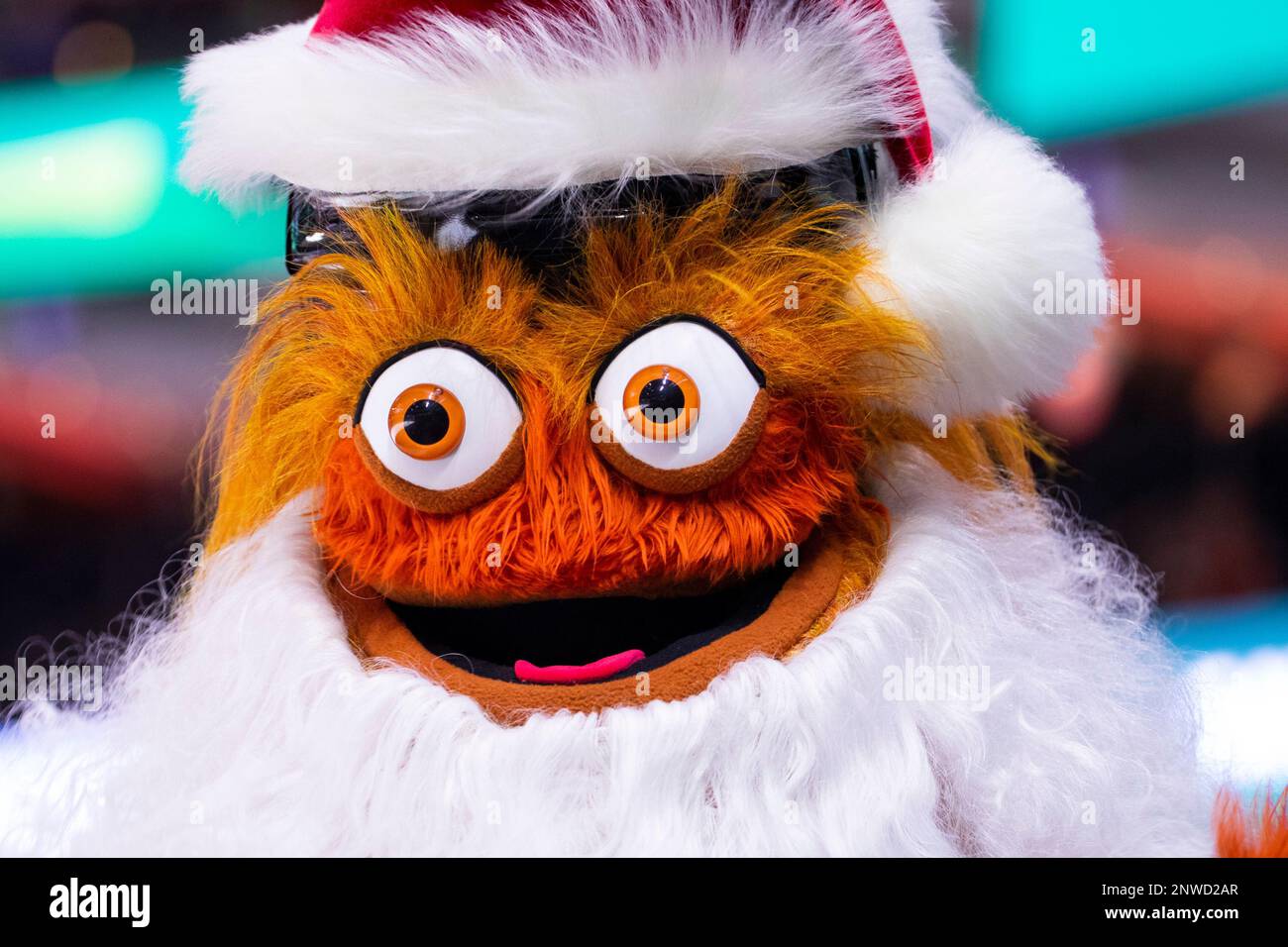 November 8, 2018: Philadelphia Flyers mascot Gritty looks on in his ...