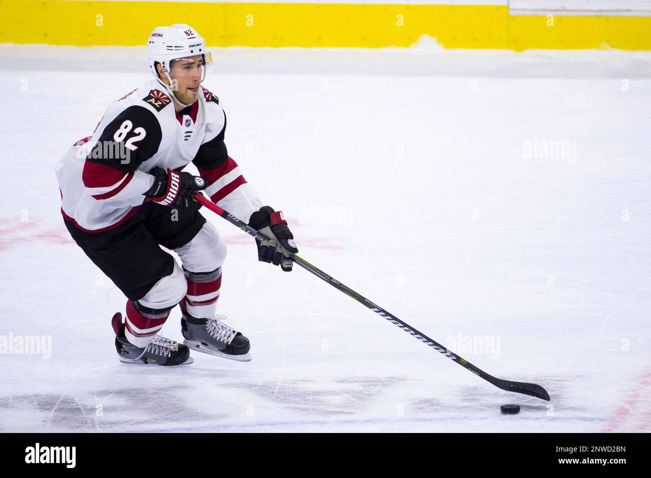 November 8, 2018: Arizona Coyotes defenseman Jordan Oesterle (82) in ...