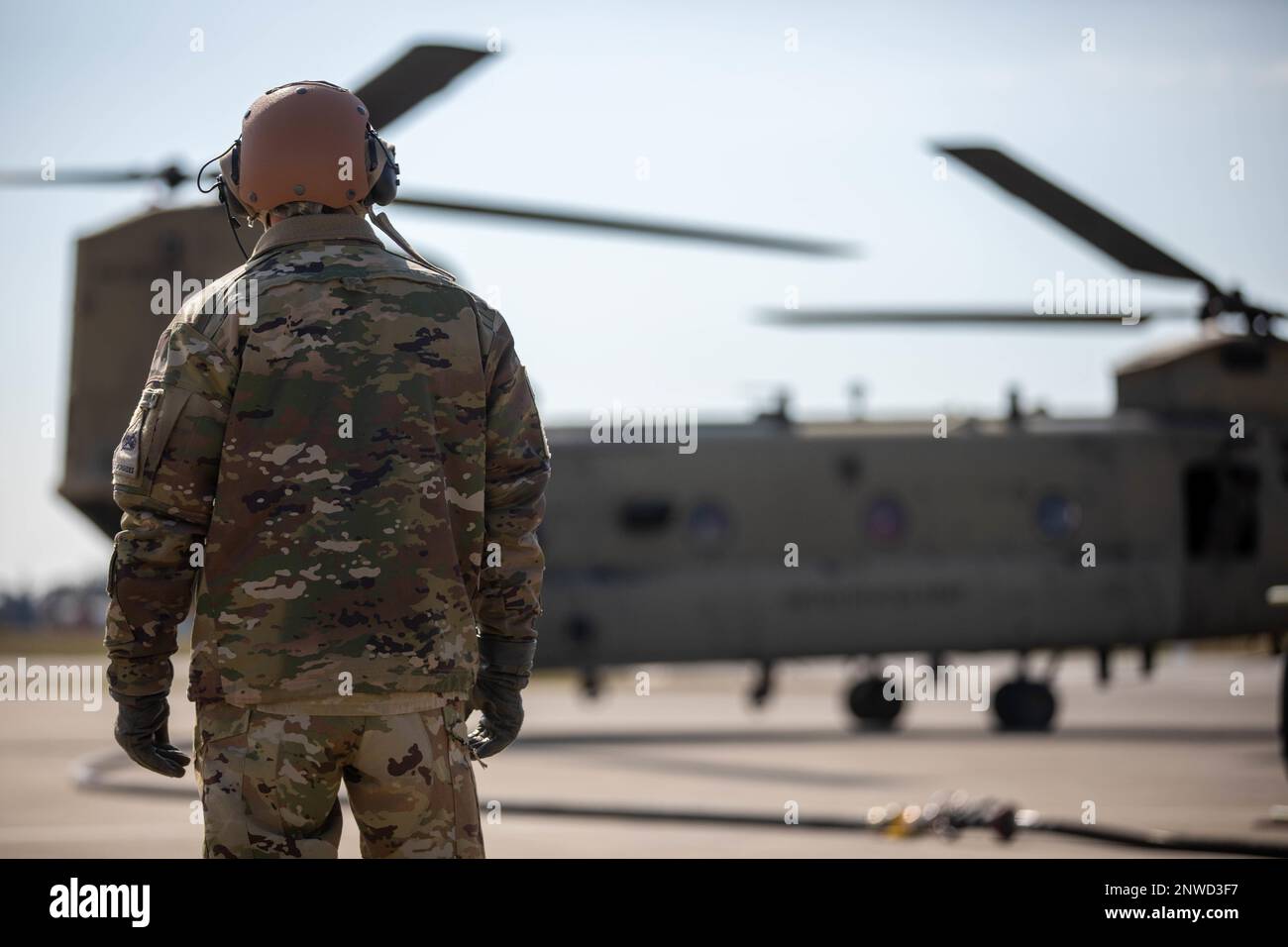 U.S. Army Soldier Assigned to the 1st Armored Division Combat Aviation ...