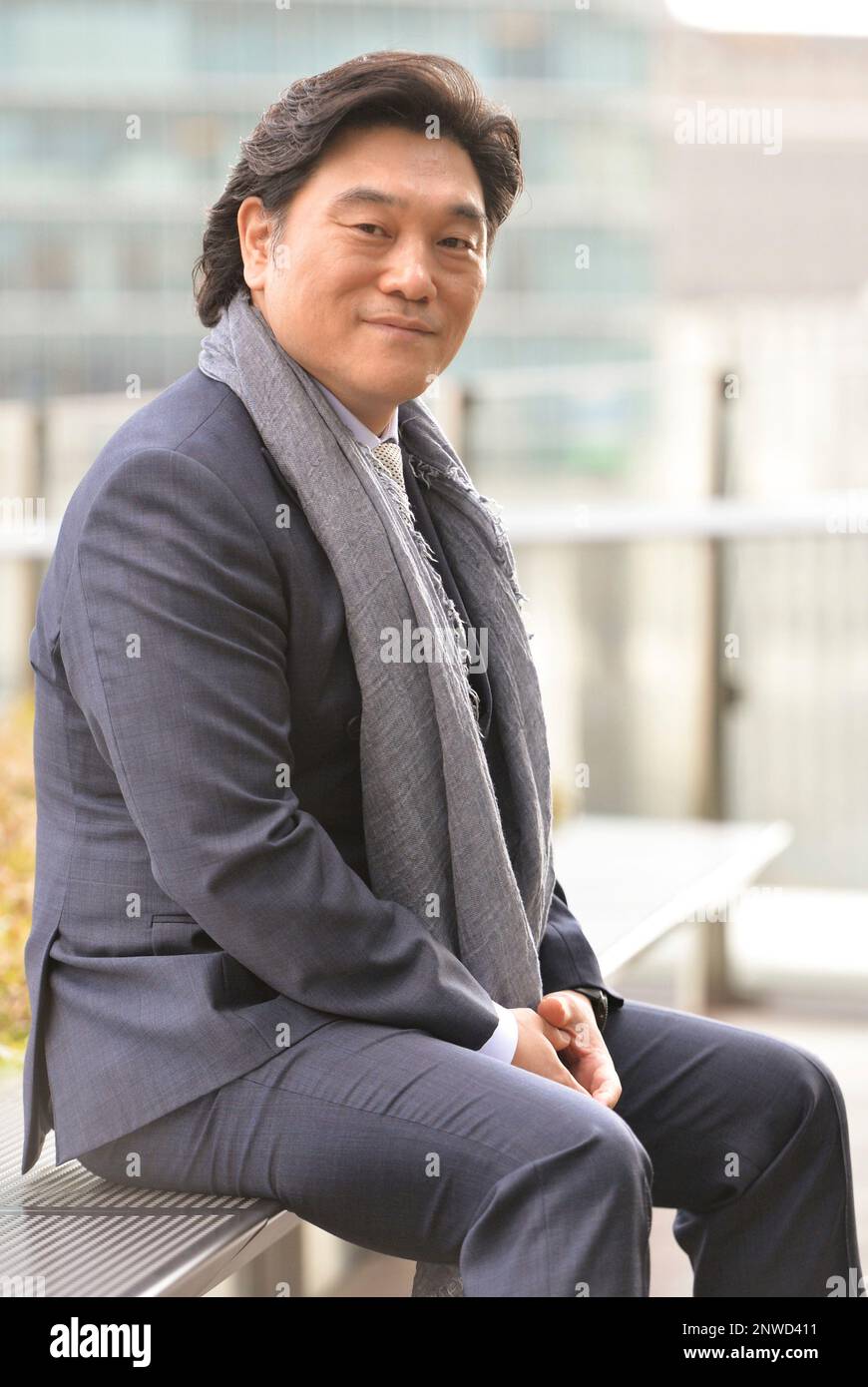 South Korean opera tenor Bae Jae-chul poses for photo during an ...