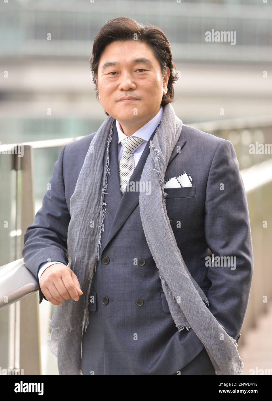 South Korean opera tenor Bae Jae-chul poses for photo during an ...