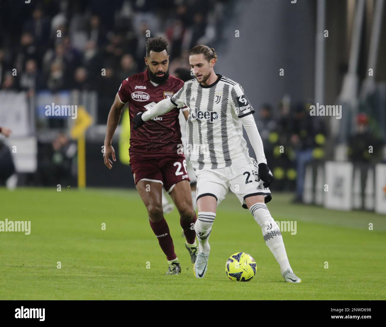 Turin, Italy. 28 February 2023, Adrien Rabiot of Juventus during the ...