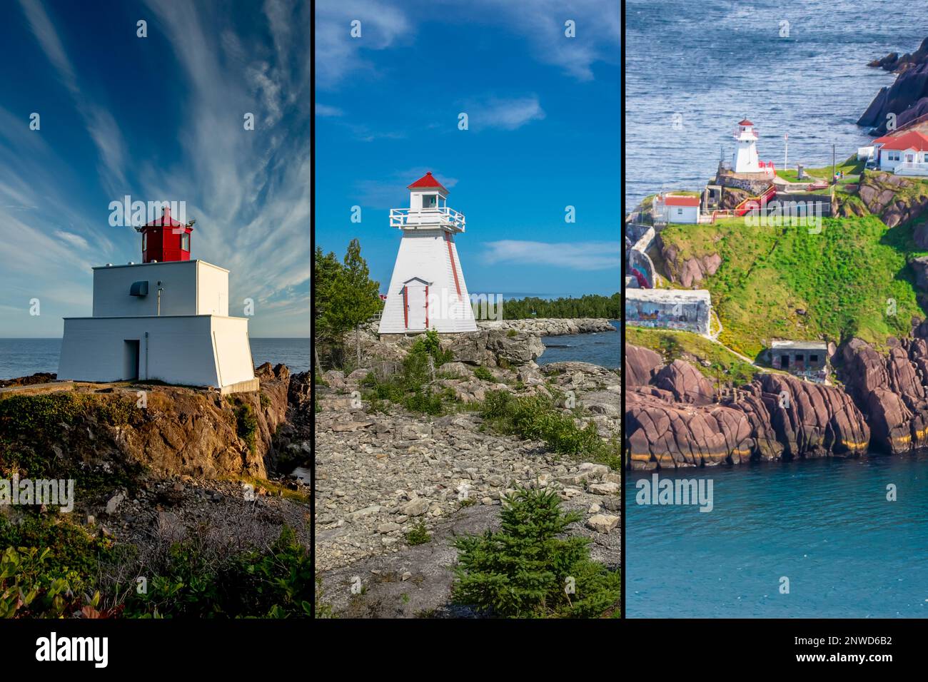 Lighthouses from all coastal parts of Canada - West, Central and East ...
