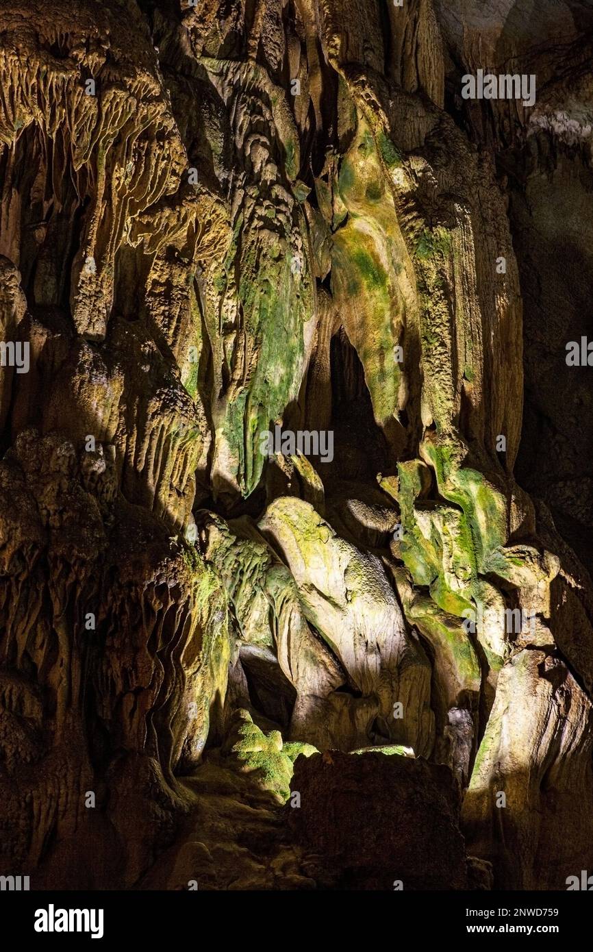 Beautiful limestone formations at Ledenika cave, near Vratza town ...