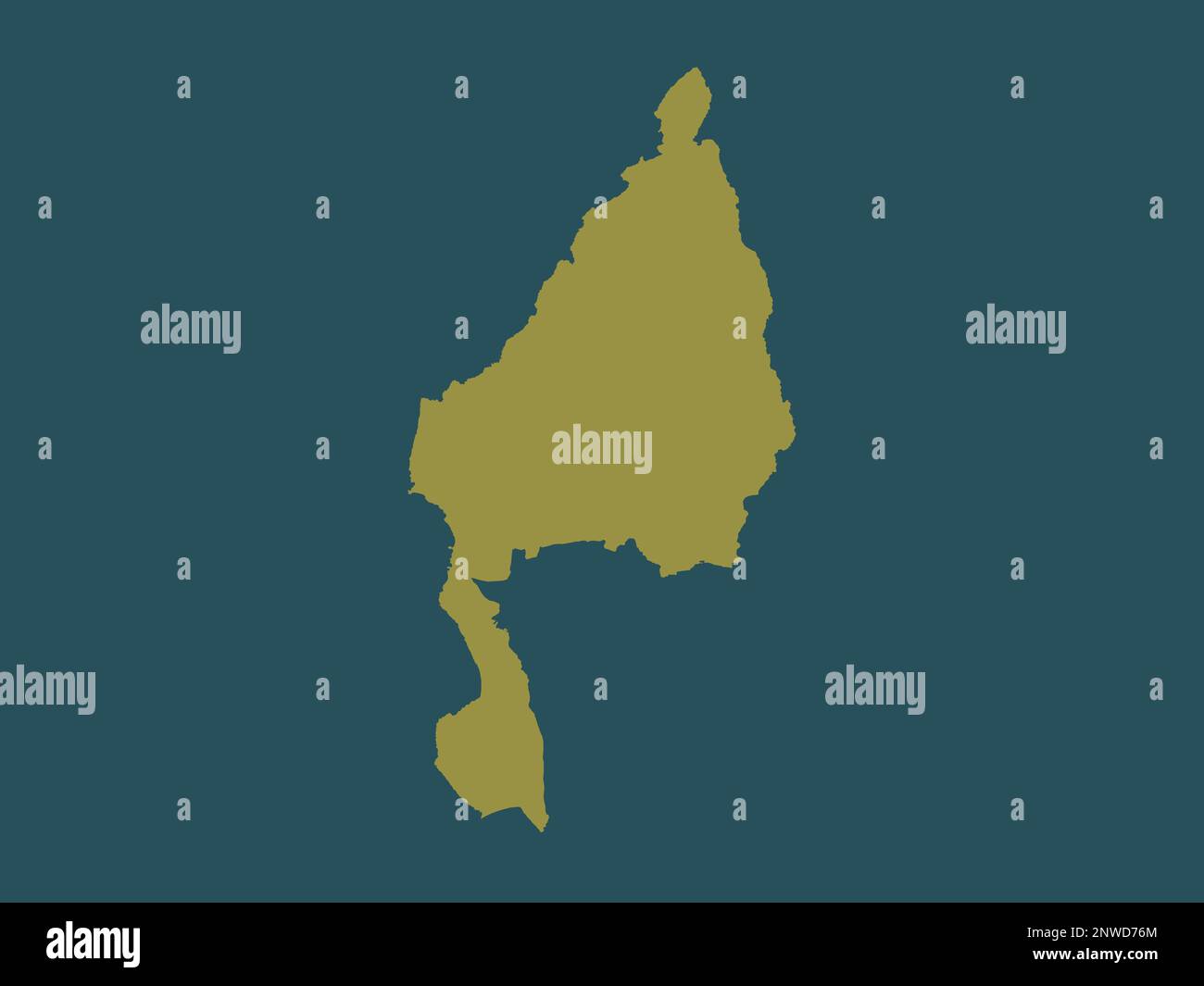 Kigoma, region of Tanzania. Solid color shape Stock Photo - Alamy