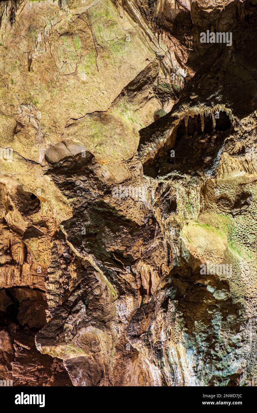 Beautiful limestone formations at Ledenika cave, near Vratza town ...