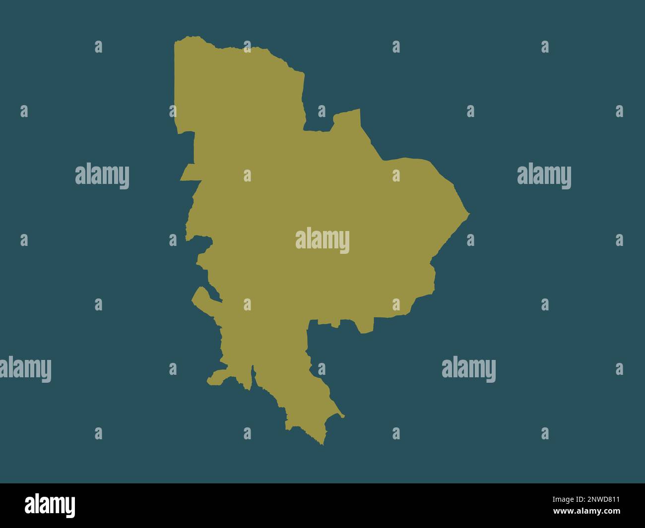 Mbeya, region of Tanzania. Solid color shape Stock Photo - Alamy