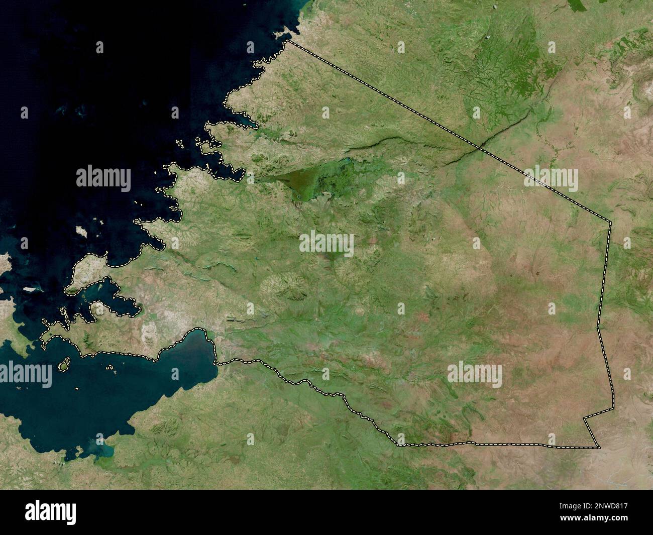Mara, region of Tanzania. High resolution satellite map Stock Photo - Alamy