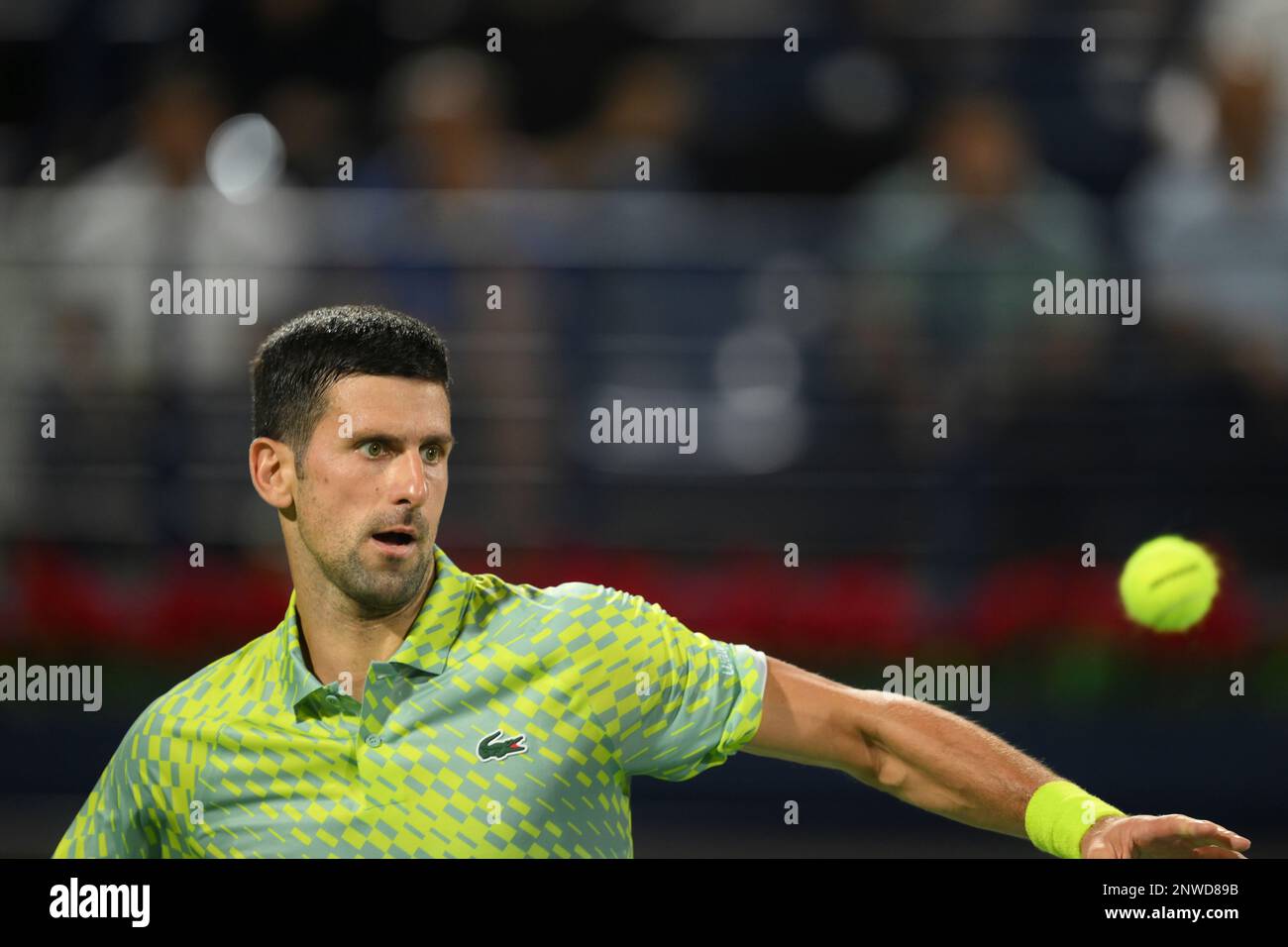 Dubai Uae 28th February 2023 Action From The 1st Round Match Of The
