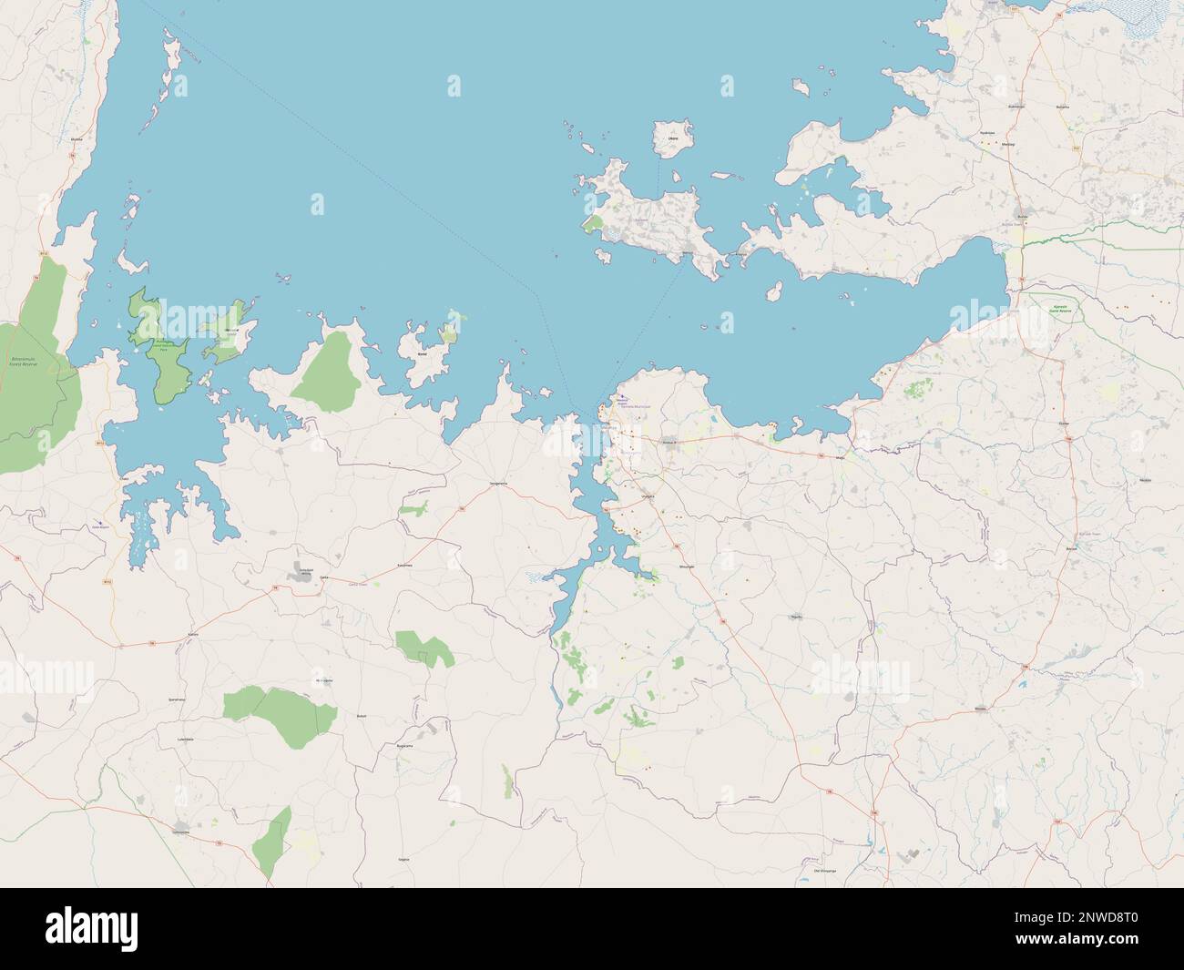 Mwanza, region of Tanzania. Open Street Map Stock Photo - Alamy