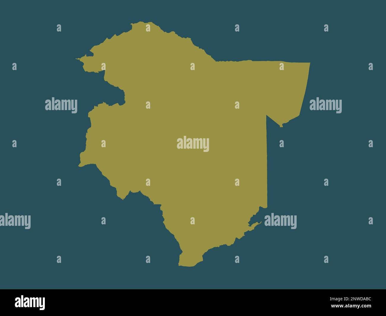 Simiyu, region of Tanzania. Solid color shape Stock Photo - Alamy