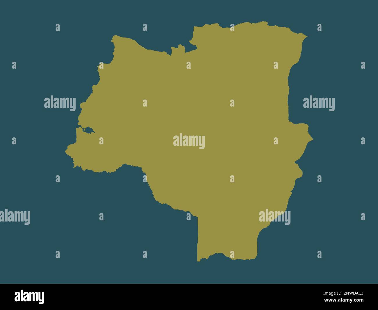 Tabora, region of Tanzania. Solid color shape Stock Photo - Alamy